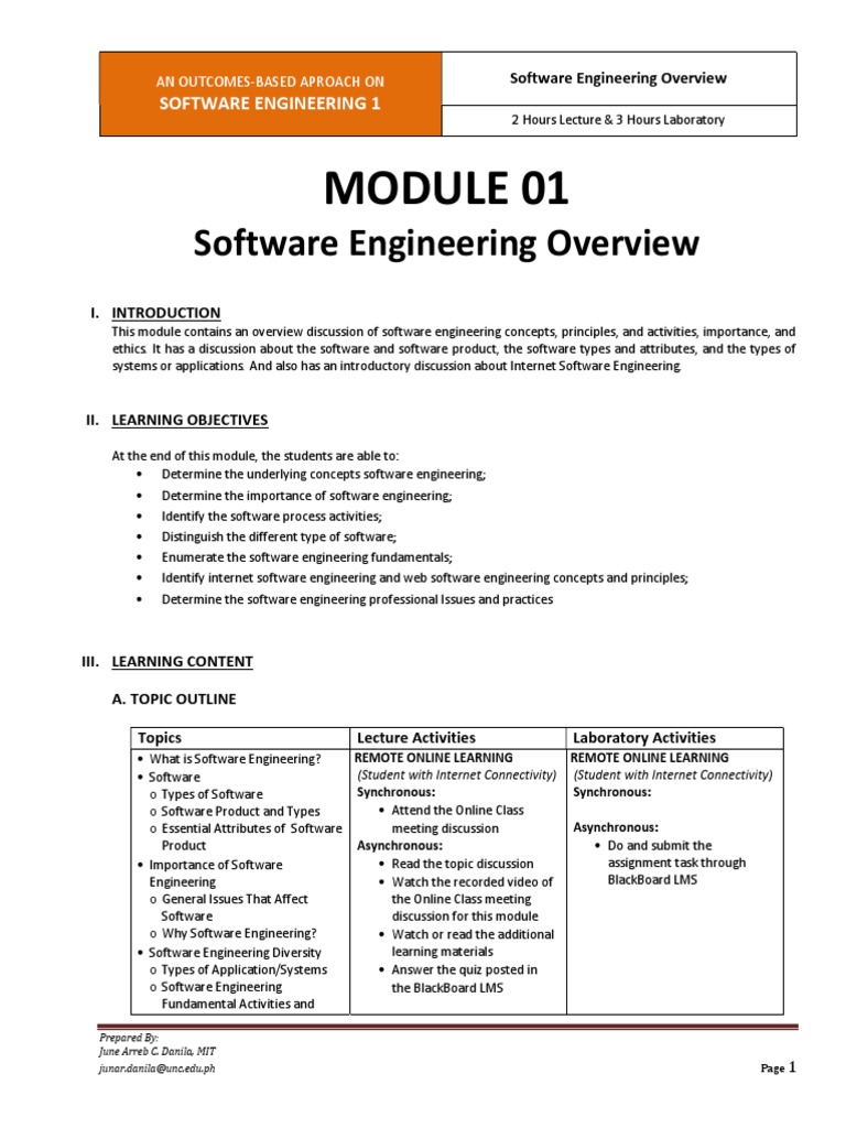 01-Software Engineering Overview | PDF | Software | Web Application