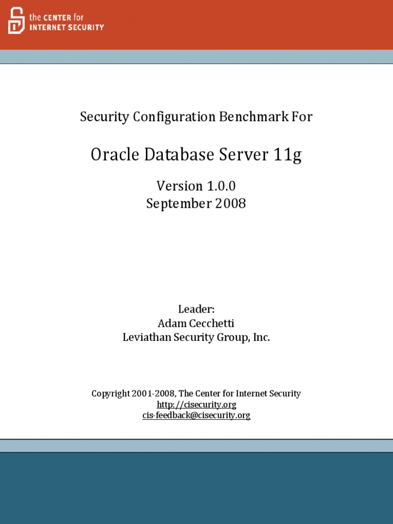 CIS Oracle 11g | PDF