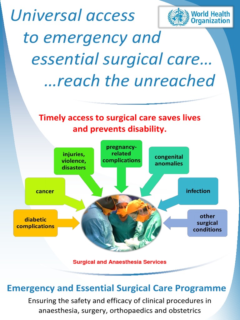 Emergency Essential Surgical Care | PDF | World Health Organization ...