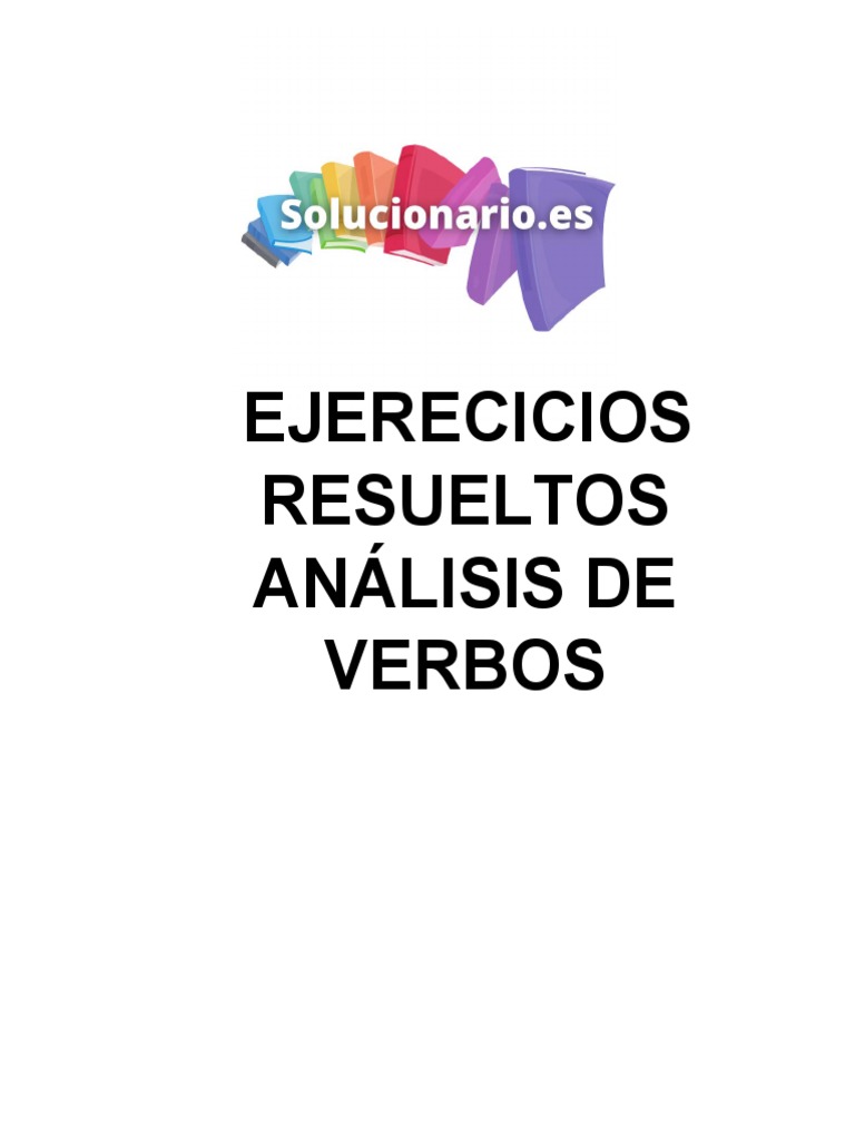 Ejercicios Resueltos de Verbos | PDF | Verbo | Gramática