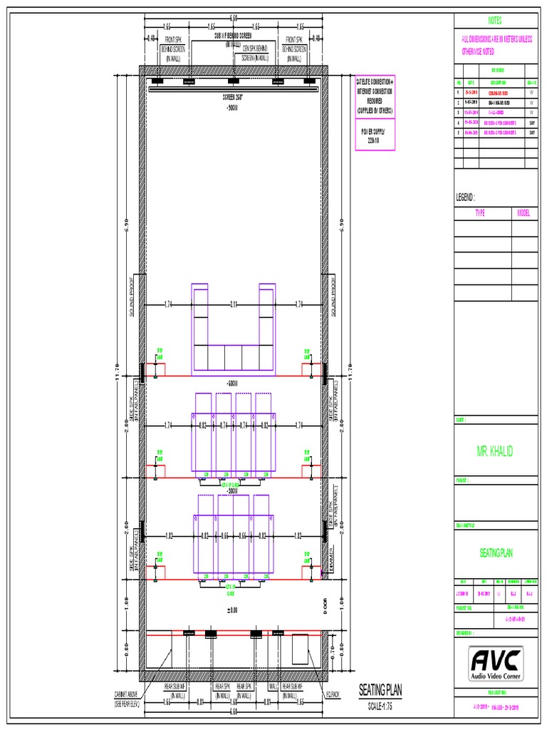 Revised Seating Plan for Project AVC-2019 | PDF