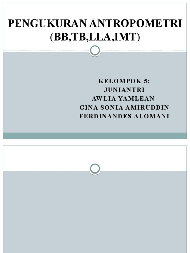 Pengukuran Antropometri (BB, TB, Lla, Imt) | PDF