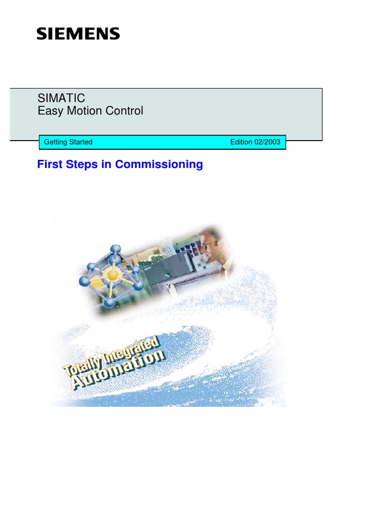 Simatic Easy Motion Control: First Steps in Commissioning | Download ...