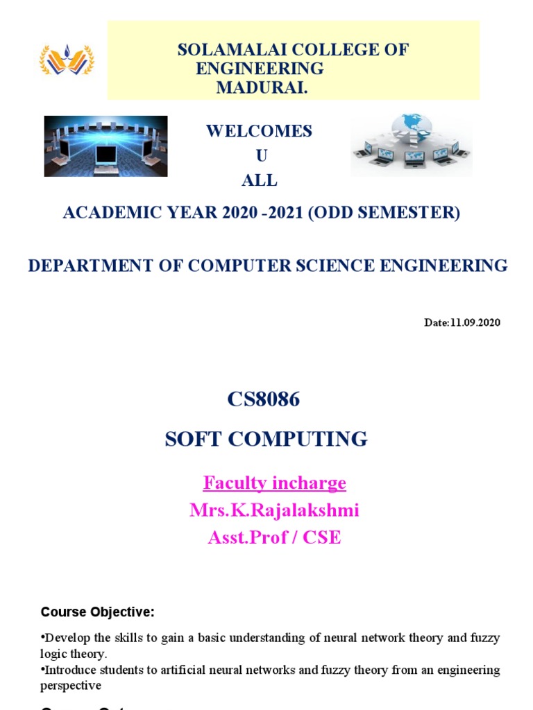 Solamalai College of Engineering Madurai.: Welcomes U ALL | PDF | Fuzzy Logic | Artificial ...