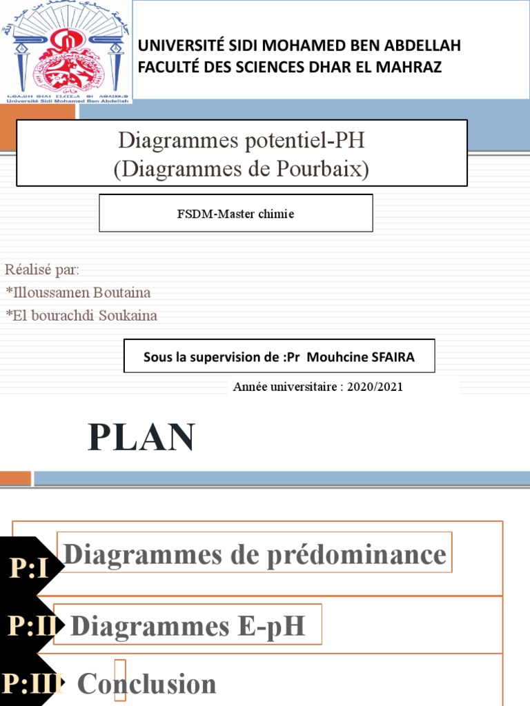 Diagrammes Pourbaix: Potentiel-pH | PDF | Réaction d'oxydoréduction | Fer
