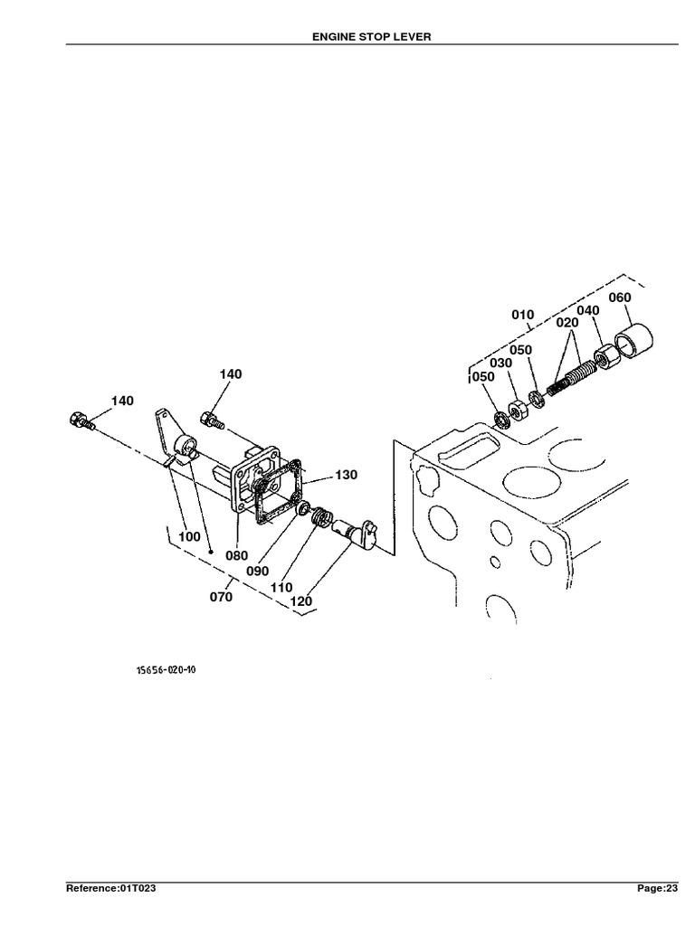 Engine Stop Lever | PDF | Mechanical Engineering | Machines