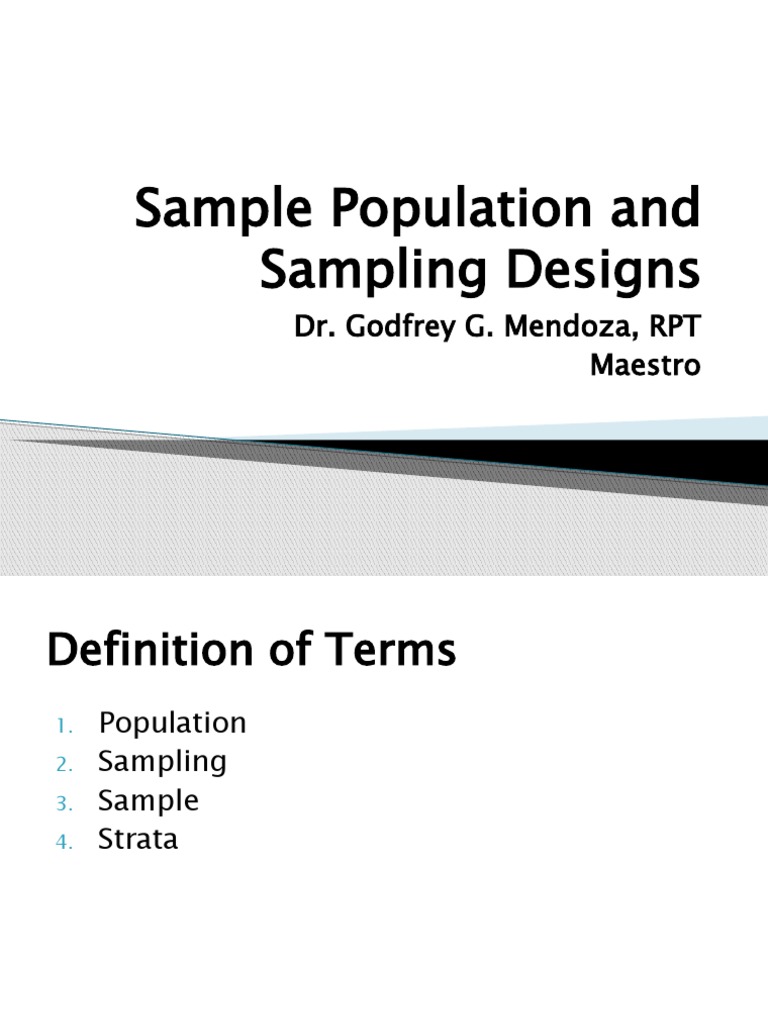 5.2 Populations and Sampling Technique | PDF | Self-Improvement | Wellness