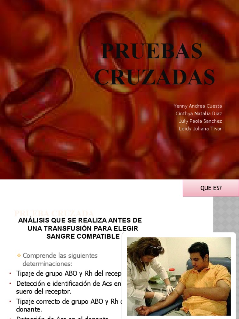 Pruebas Cruzadas para Transfusiones Seguras | PDF