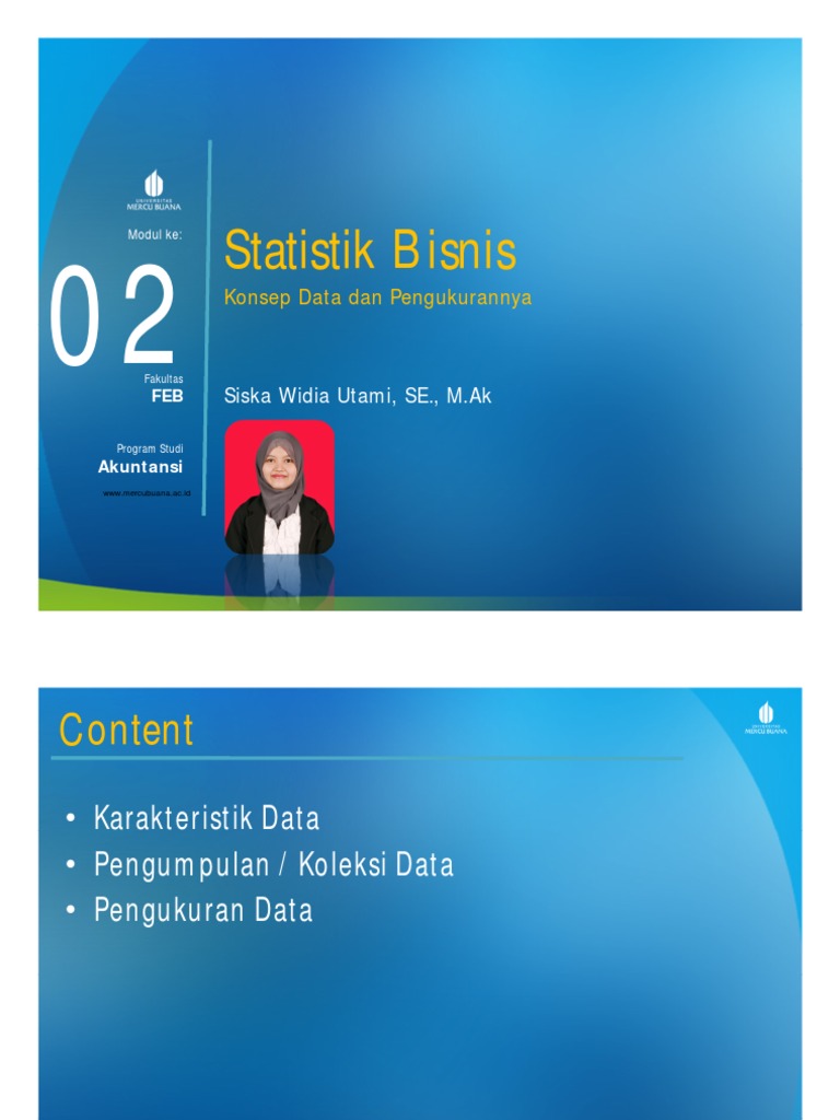 Statistik Bisnis TM2 | PDF