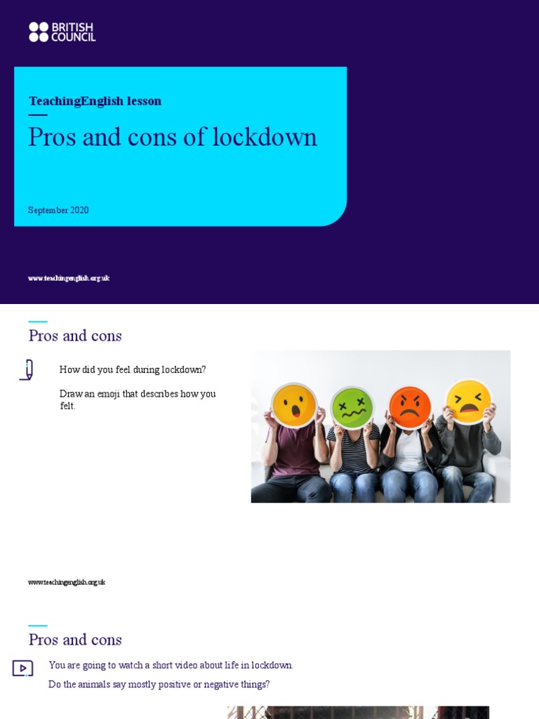 Pros Cons Lockdown Class Materials | PDF | Foreign Language Studies