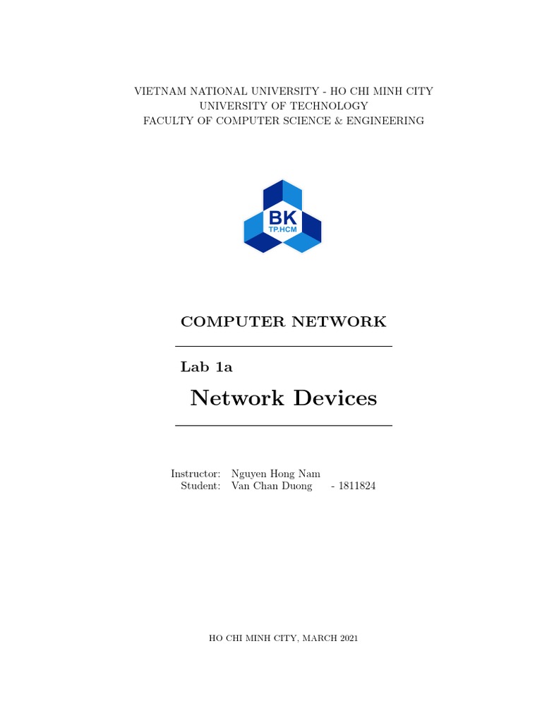 Understanding Network Devices: A Lab Report on the Functions of Common Networking Equipment from ...