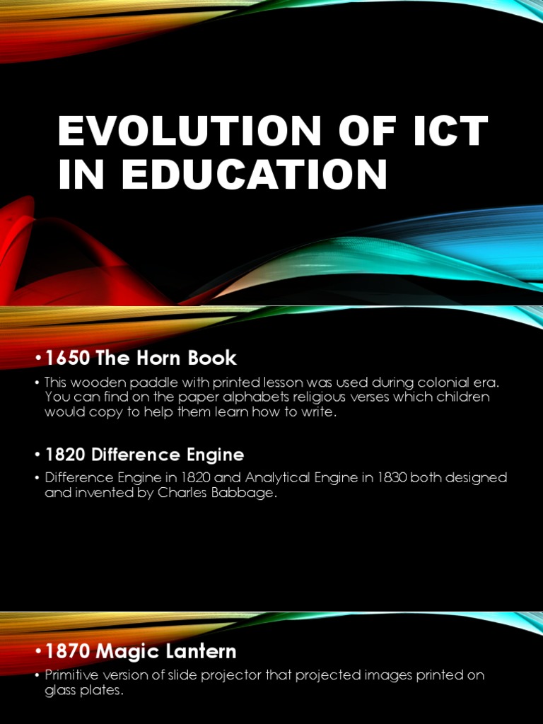 Evolution of Ict in Education TTL2 | PDF | Pen | Educational Technology