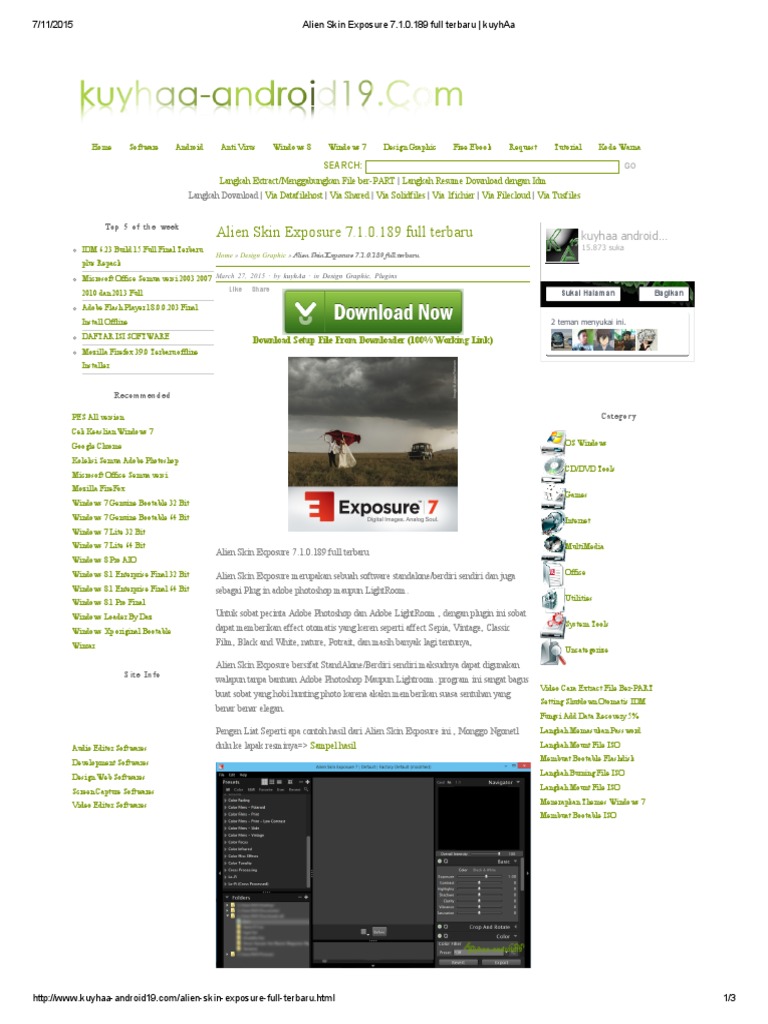 Alien Skin Exposure 7.1.0 | PDF