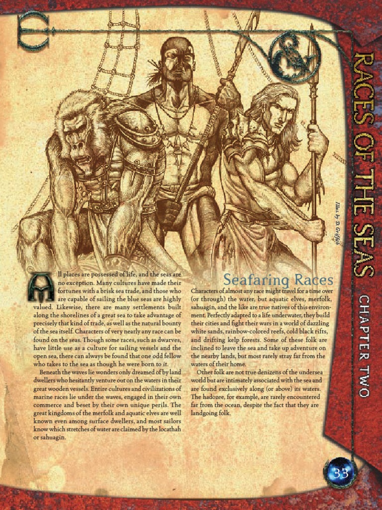 Stormwrack - Races | PDF | Elf (Dungeons & Dragons) | Sea