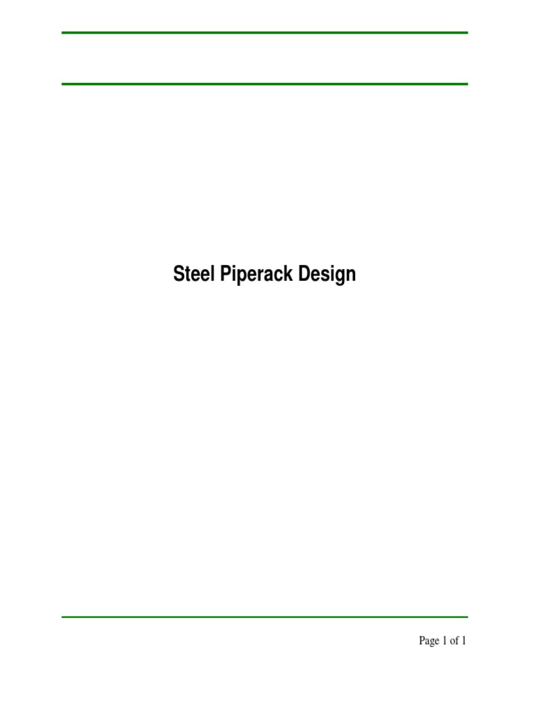 Pipe Rack Design | PDF | Beam (Structure) | Structural Steel