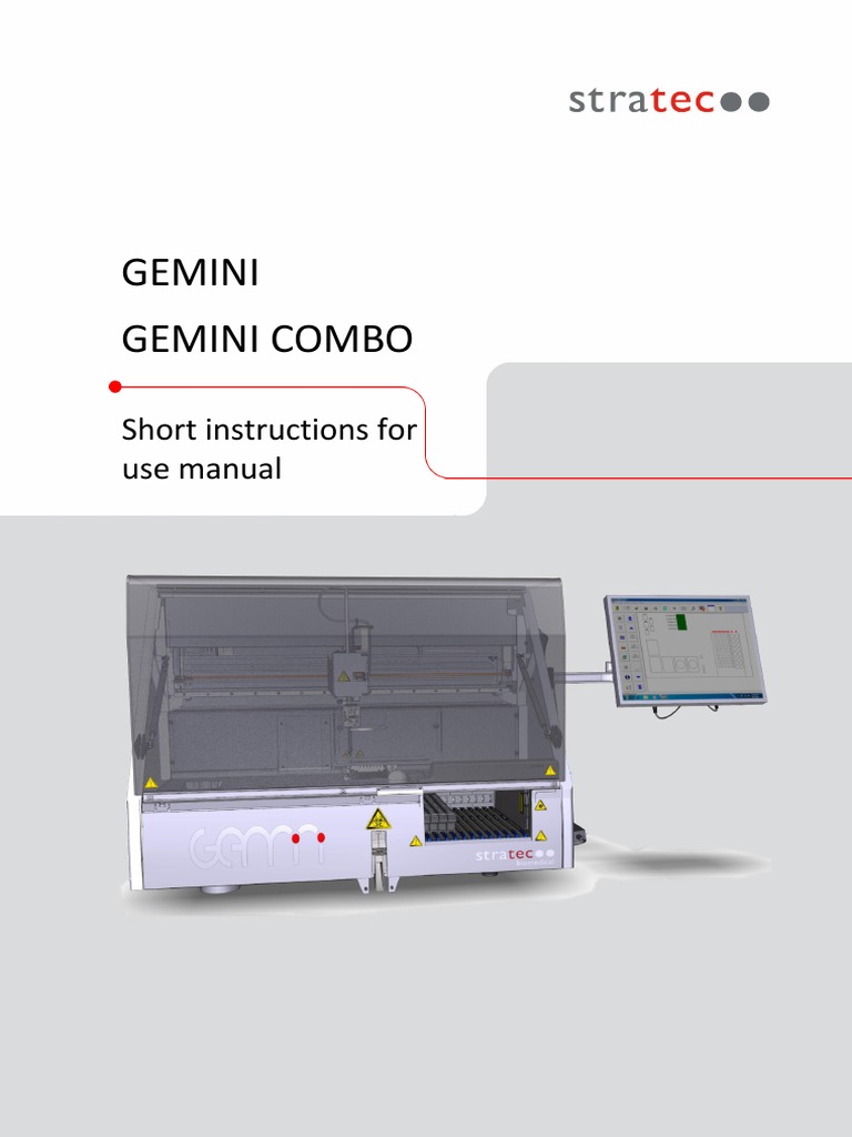 GEMINI - Short Instructions Manual - Rev 2 | PDF | Laser | Safety