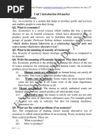 XI Economics Class Notes by Ca Parag Gupta: (RKG Institute) | PDF ...