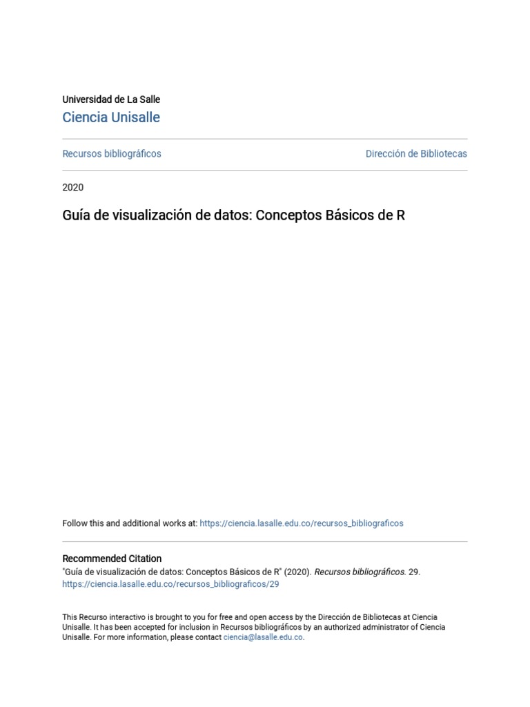 Guía de Visualización de Datos - Conceptos Básicos de R | PDF ...