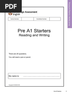 Sample Test - Starters - Listening | PDF | University Of Cambridge ...