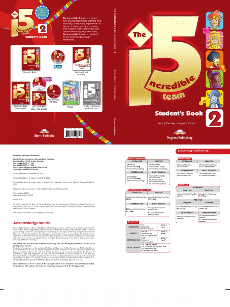 The Incredible 5 Team Is A Brand: Workbook and Grammar Student's Book ...