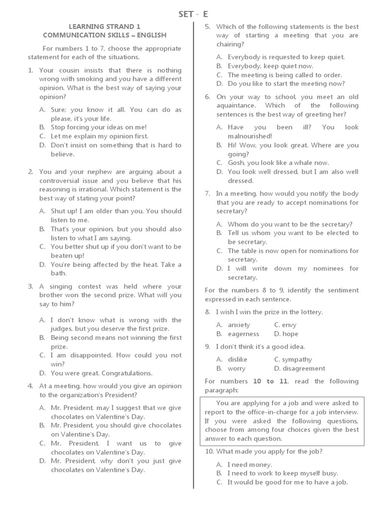 Als Practice Test Set e | PDF | Methanol