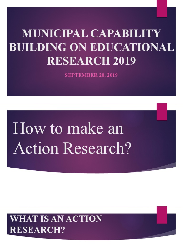 How To Make An Action Research | PDF | Action Research | Teachers