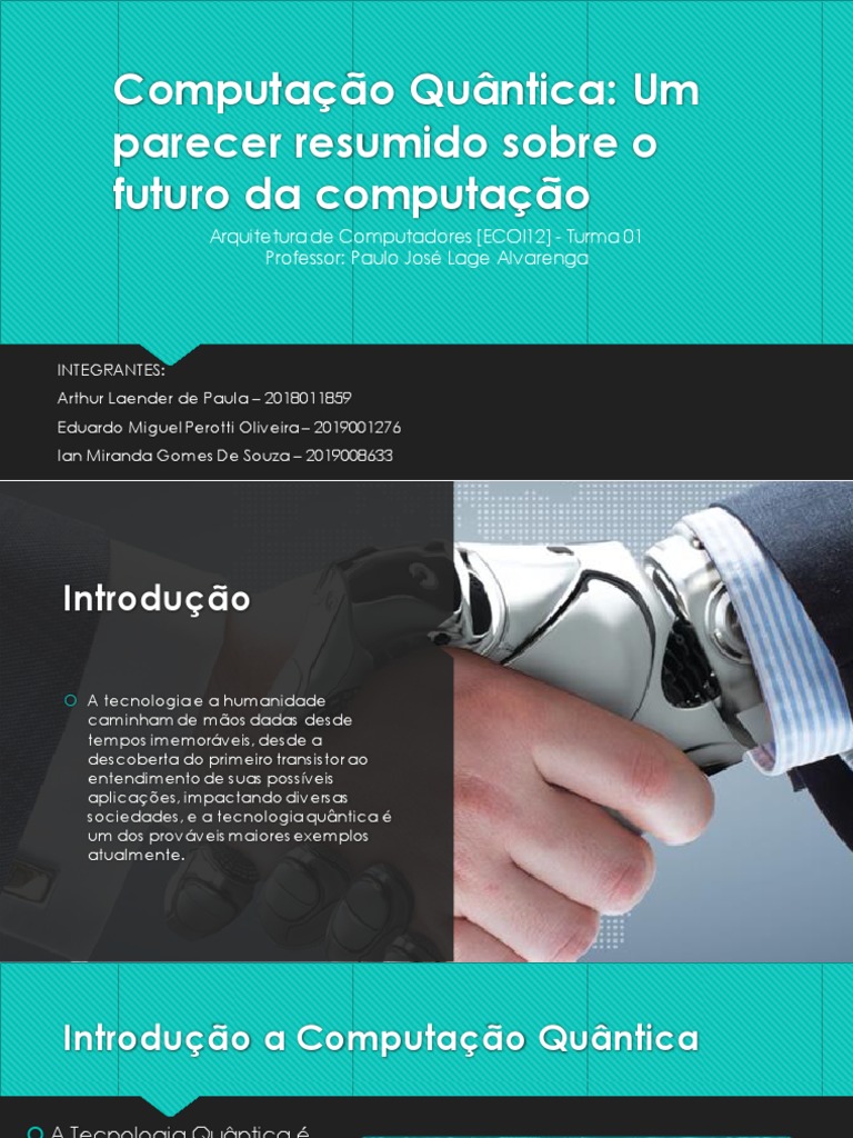 Slides Computação Quântica Pdf Mecânica Quântica Computação Quântica