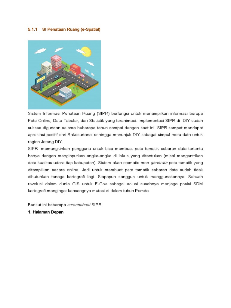 Sistem Informasi Penataan Ruang | PDF