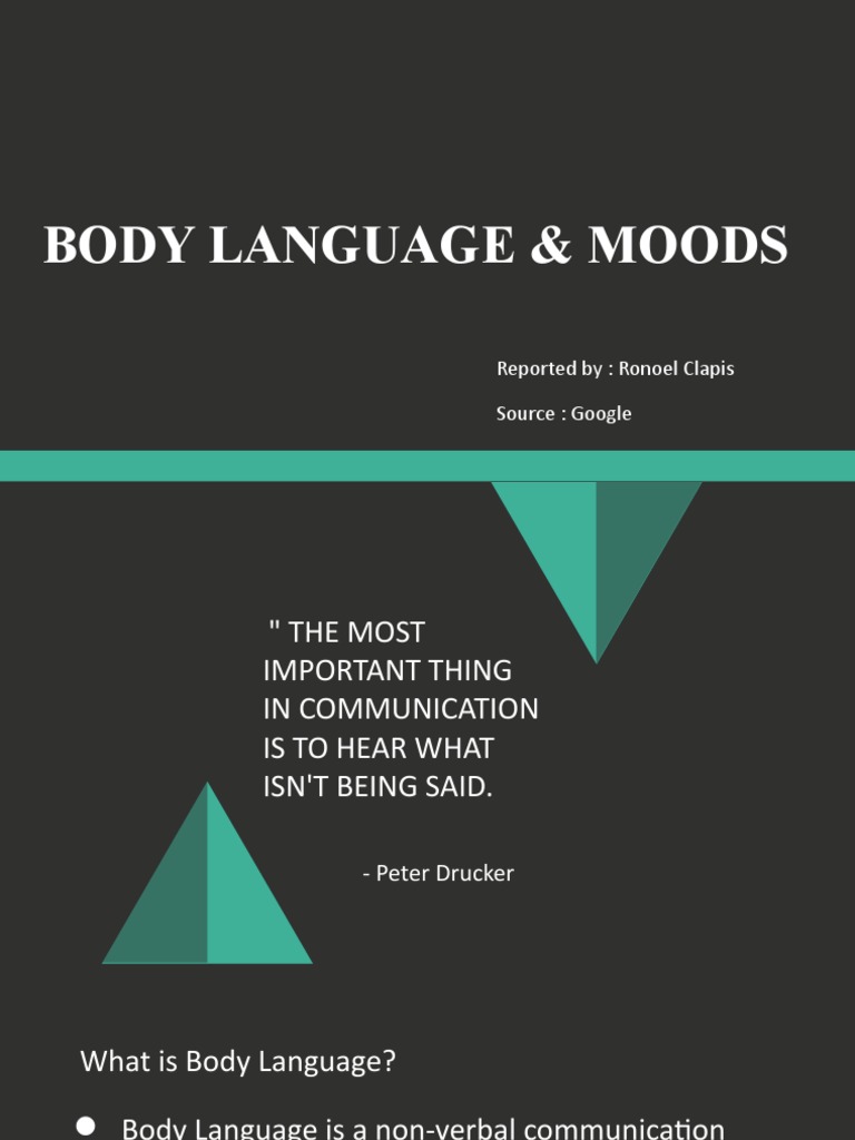 Body Language & Moods | PDF | Mental Health | Mood (Psychology)