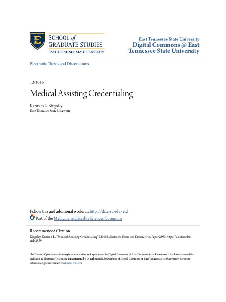 Medical Assistant Paper | PDF | Health Care | Health Sciences