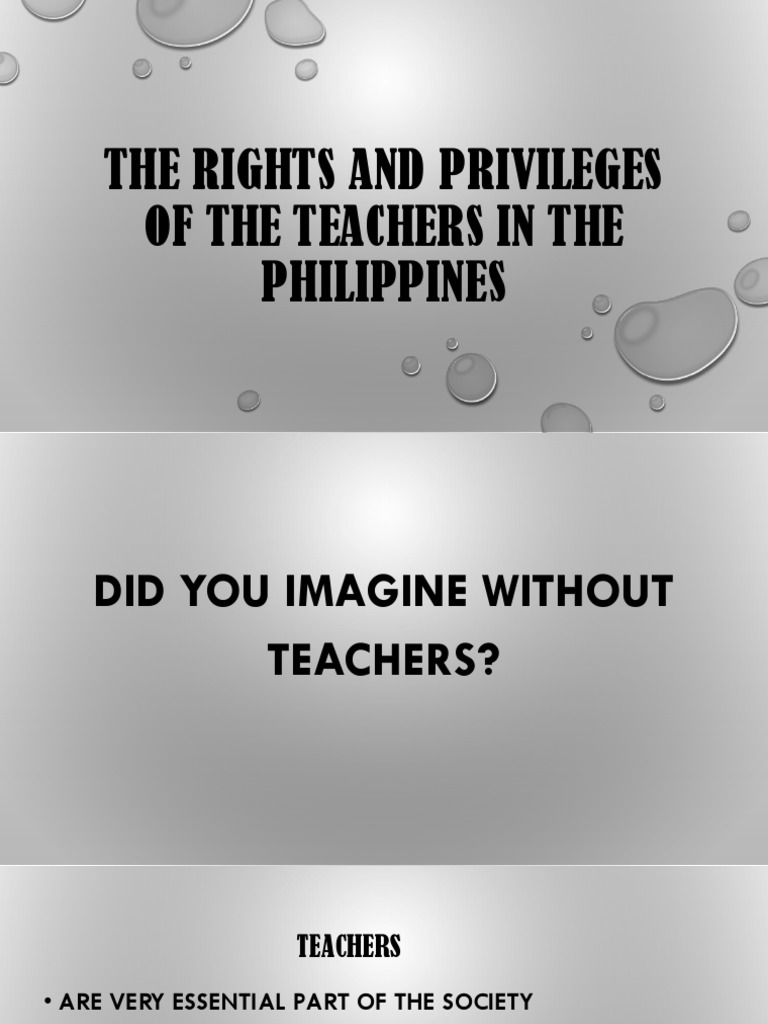 The Rights and Privileges of The Teachers in | PDF | Parental Leave ...