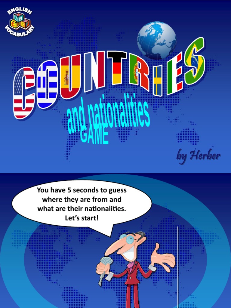 Guess the Nationality Game | PDF | Peru | British Empire