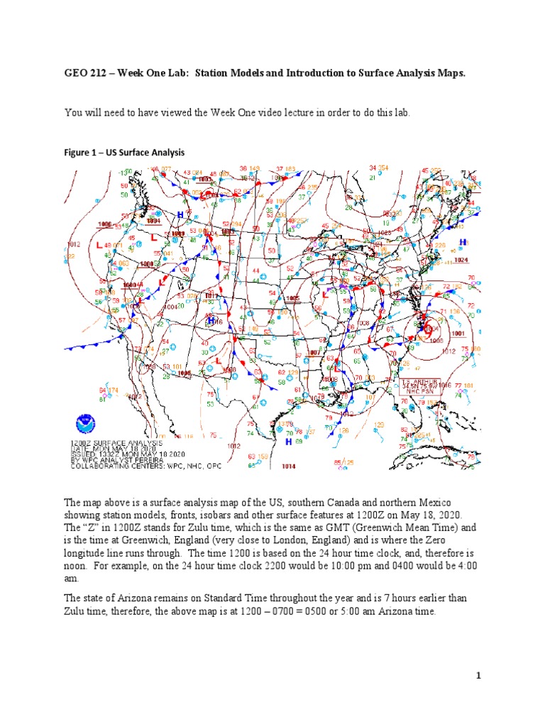 GEO 212 - Week One Lab, 2021 | PDF | Greenwich Mean Time | Wound