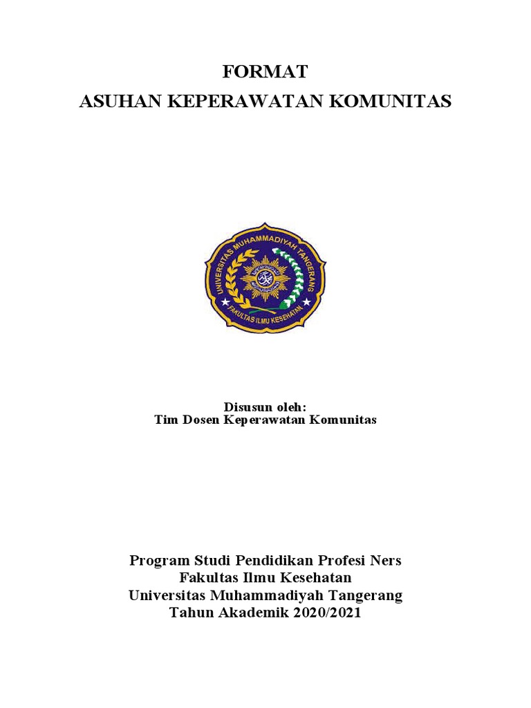 Format Asuhan Keperawatan Komunitas | PDF | Pengembangan Diri