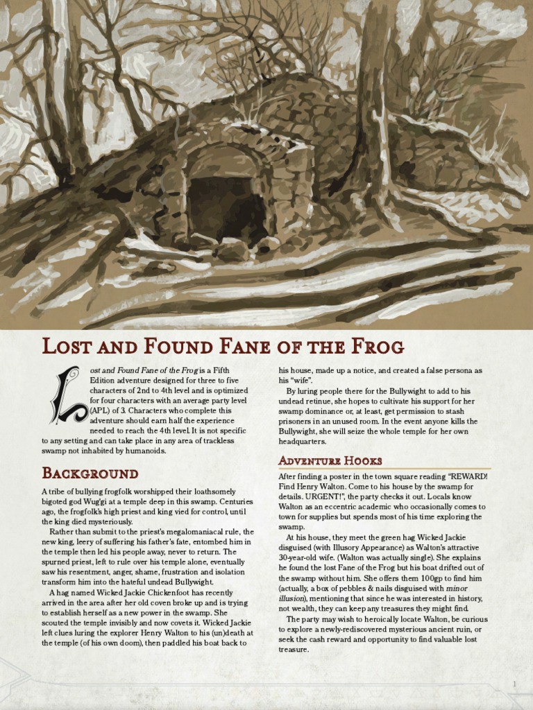 Lost & Found Fane of The Frog V1.1-Compressed | PDF | Copyright ...