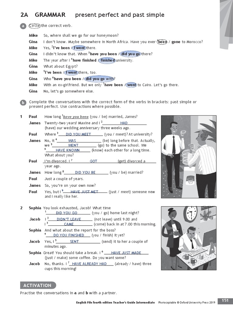 Present Perfect Vs Past Simple Grammar | PDF | Language Mechanics | Linguistic Morphology