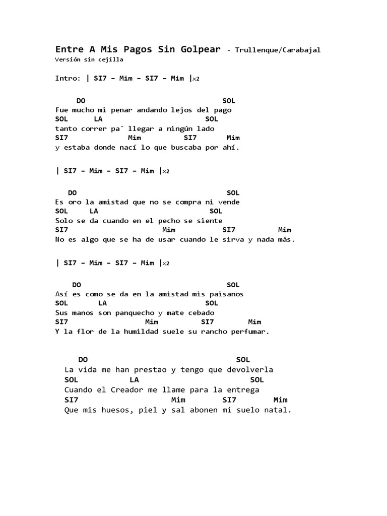 Entre A Mi Pago Sin Golpear - Mim | PDF
