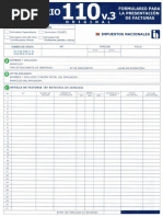 Formulario 110 V.4: Formulario para La Presentacion de Facturas | PDF