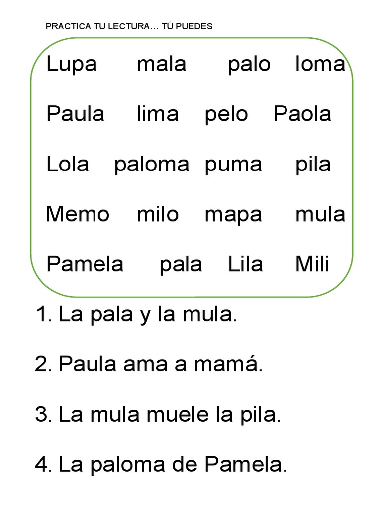 Practica Tu Lectura | PDF