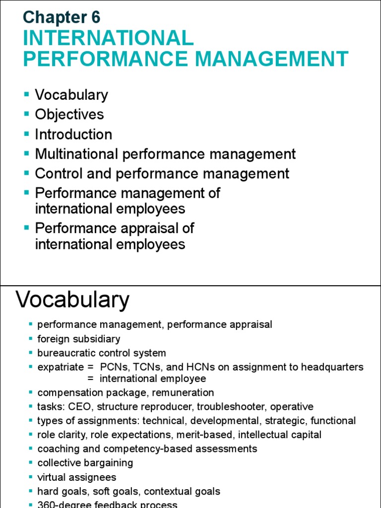 International Performance Management | PDF | Performance Appraisal ...