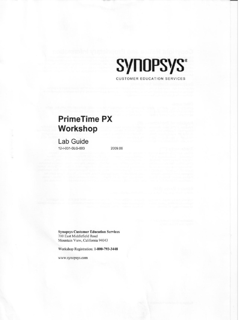 PrimeTime PX Lab Guide 09.06 | PDF