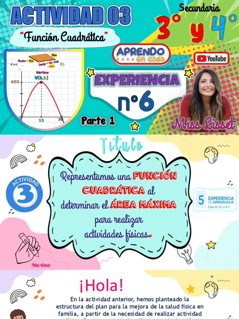Actividad 3 - Exp 6 - Funci - N Cuadr - Tica - Parte 1 | PDF | Ejercicio aerobico | Geometría