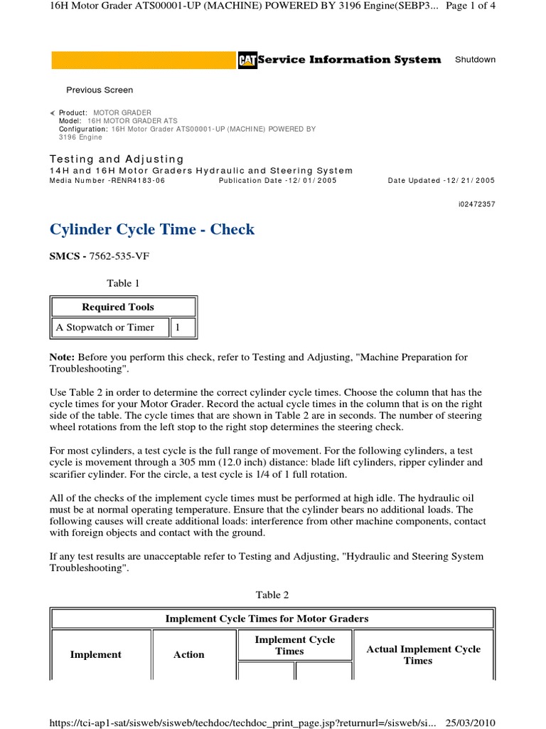 Specification Grader Cycle Time | PDF | Machines | Engines
