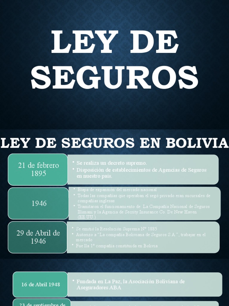 Ley de Seguros | PDF | Seguro | Póliza de seguros