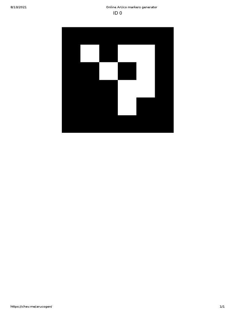ArUco Marker Generator Tool | PDF