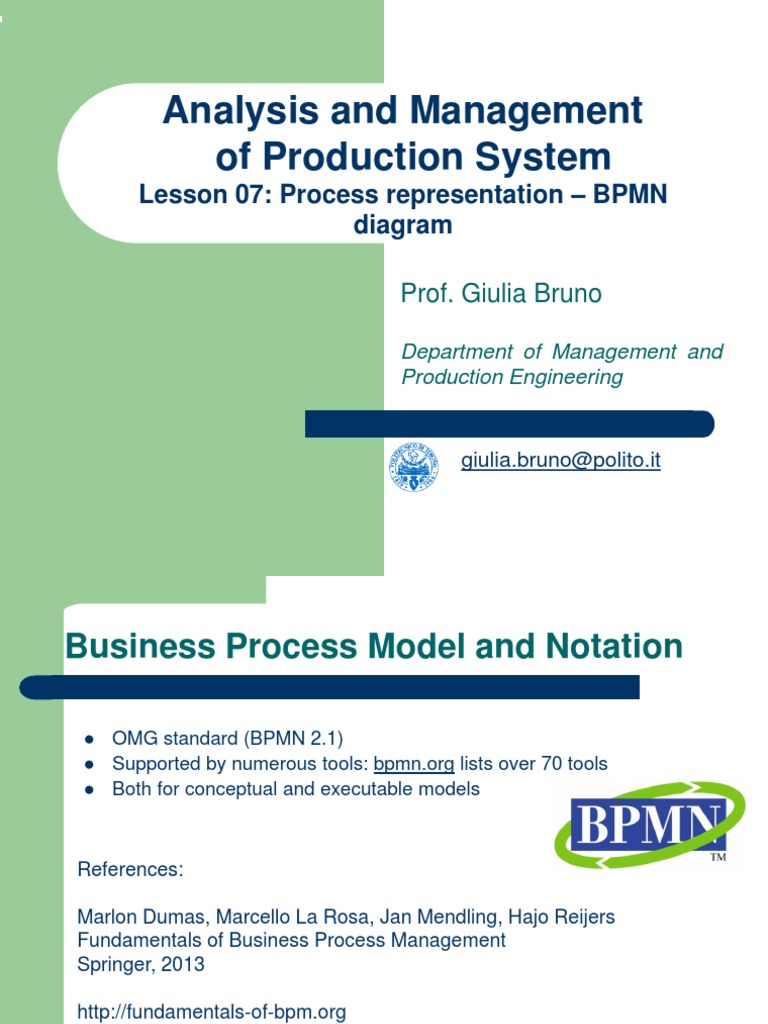 Analysis and Management of Production System: Lesson 07: Process ...
