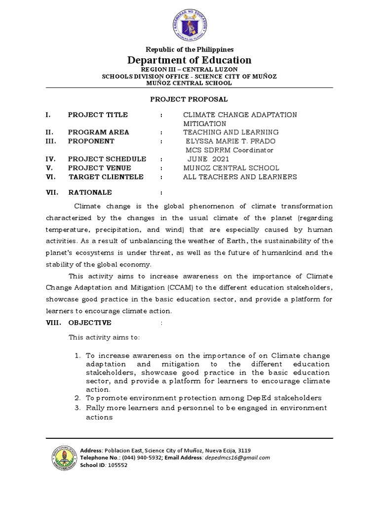 Project Proposal Earth Day | PDF | Environmental Social Science | Change