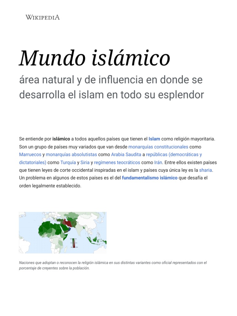 Mundo Islámico | PDF | Mundo musulmán
