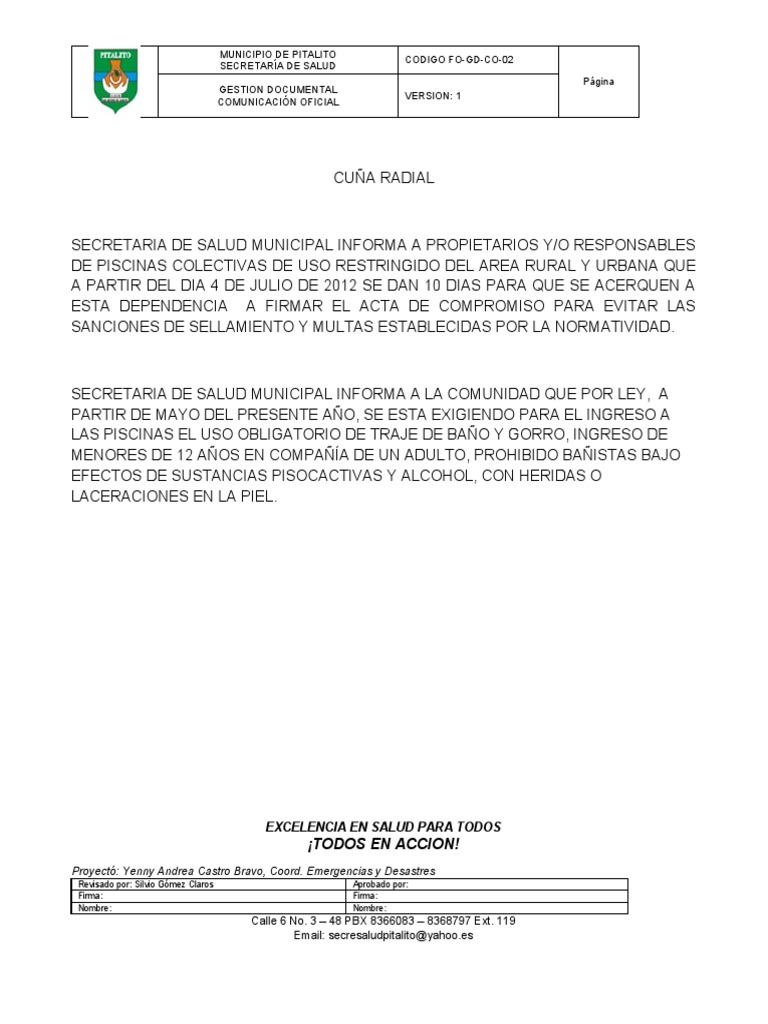 Cuña Radial | PDF