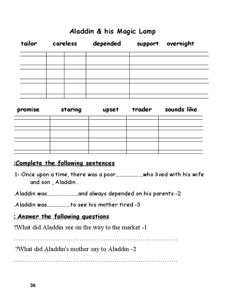 Aladdin & His Magic Lamp | PDF
